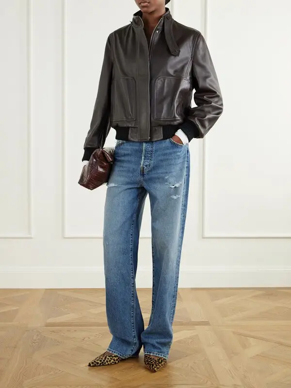 Eterne Saint Boyfriend Distressed Straight-leg Jeans