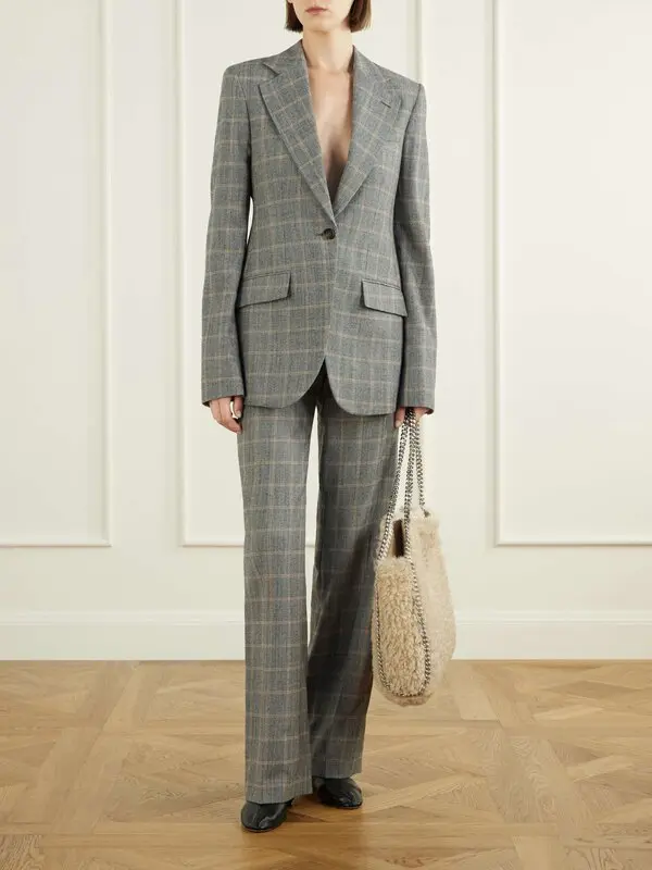 Stella McCartney Prince Of Wales Wool Blazer