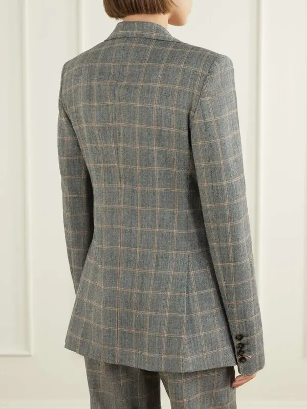 Stella McCartney Prince Of Wales Wool Blazer