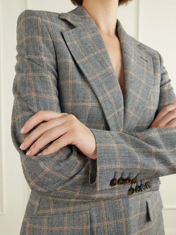 Stella McCartney Prince Of Wales Wool Blazer