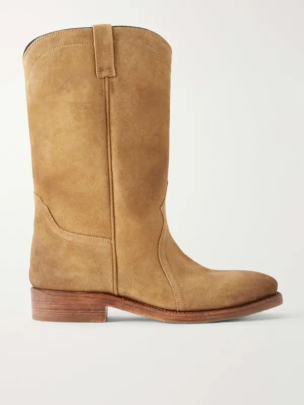 JIL SANDER Suede Ankle Boots - Tan