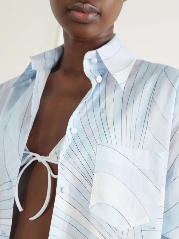 Emilio Pucci Printed Cotton-muslin Shirt