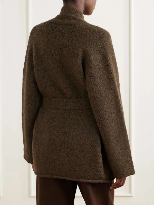 LAUREN MANOOGIAN Coto Belted Alpaca-blend Cardigan