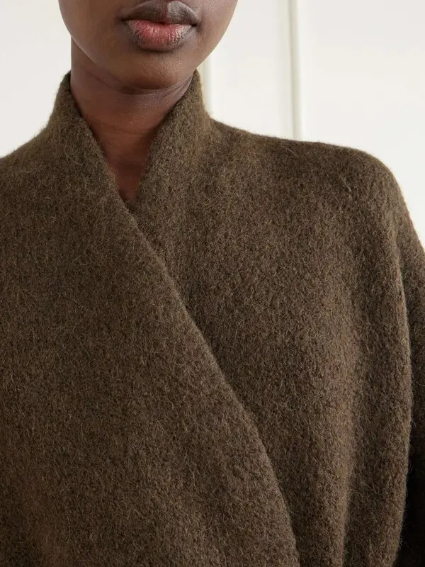 LAUREN MANOOGIAN Coto Belted Alpaca-blend Cardigan