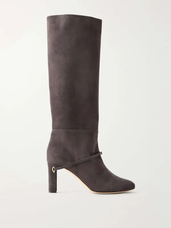Jennifer Chamandi Samuele 85 Suede Knee-high Boots
