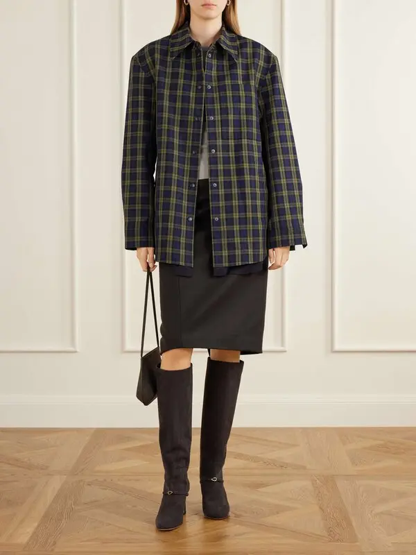 Jennifer Chamandi Samuele 85 Suede Knee-high Boots