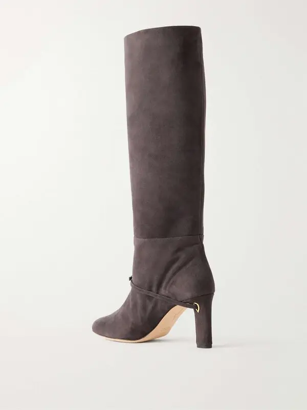 Jennifer Chamandi Samuele 85 Suede Knee-high Boots