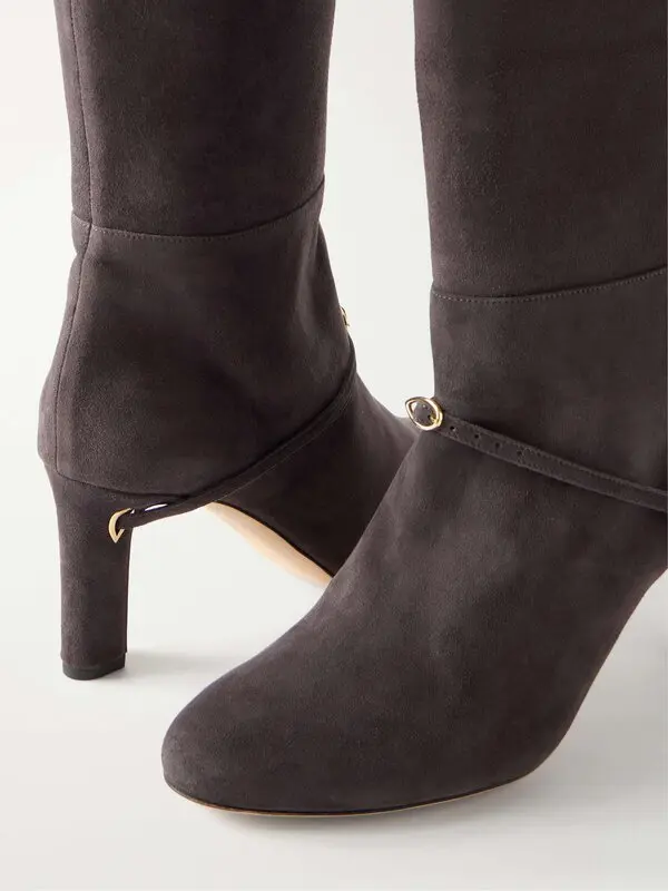 Jennifer Chamandi Samuele 85 Suede Knee-high Boots