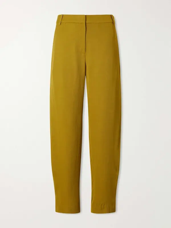Tibi Grace Satin-twill Tapered Pants