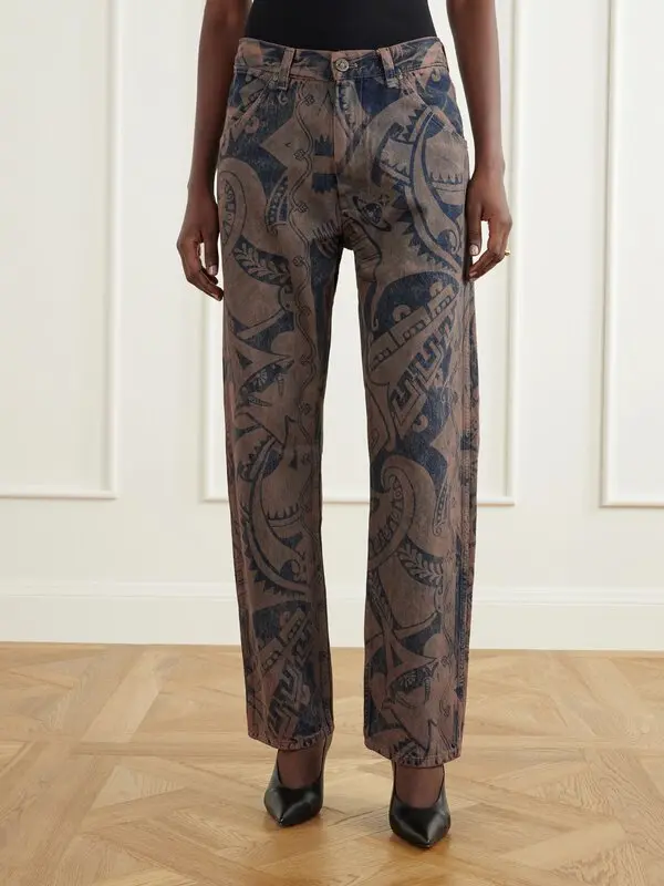 VIVIENNE WESTWOOD Ranch Printed Organic Jeans