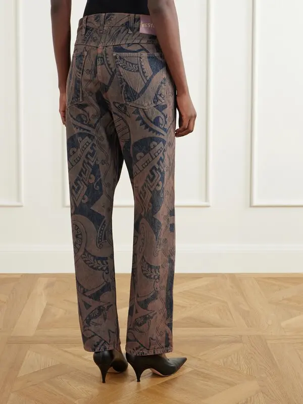 VIVIENNE WESTWOOD Ranch Printed Organic Jeans