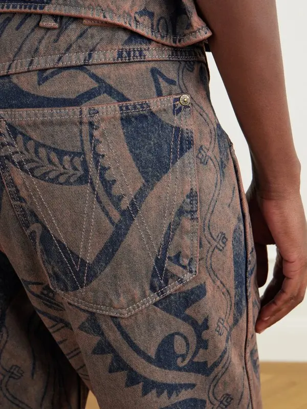 VIVIENNE WESTWOOD Ranch Printed Organic Jeans