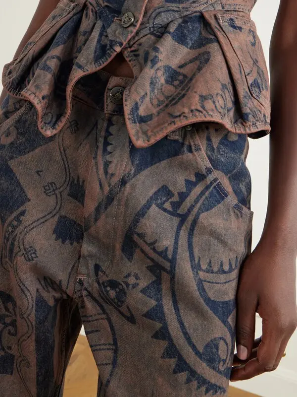 VIVIENNE WESTWOOD Ranch Printed Organic Jeans