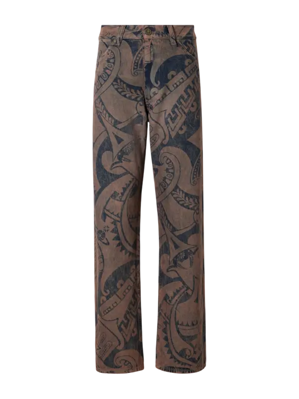 VIVIENNE WESTWOOD Ranch Printed Organic Jeans - Brown