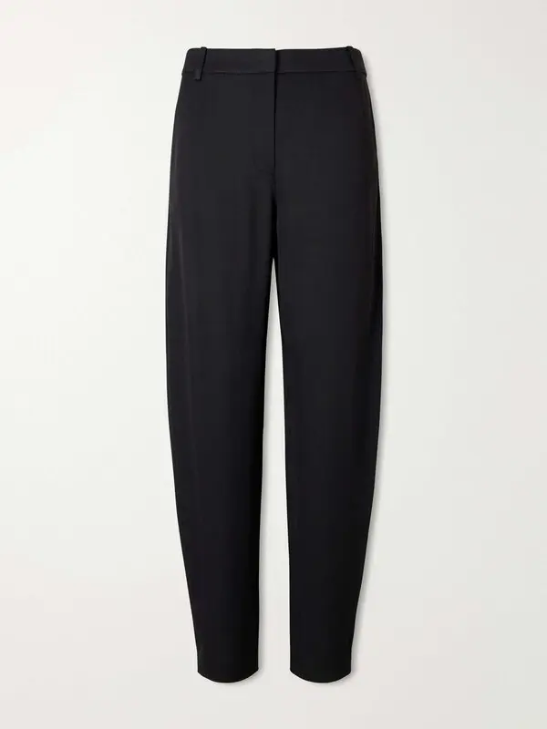 Tibi Grace Satin-twill Tapered Pants