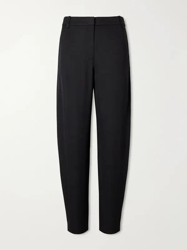Tibi Grace Satin-twill Tapered Pants