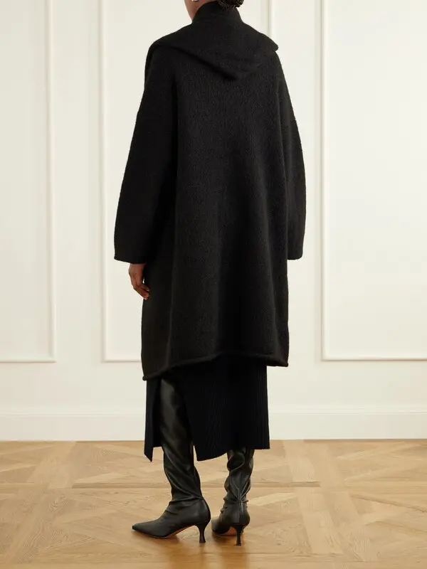 LAUREN MANOOGIAN Alpaca-blend Coat - Black