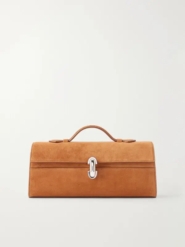 Savette Slim Pochette Suede Tote