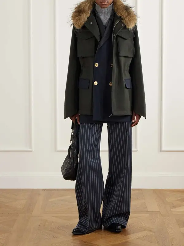 Sacai Layered Wool Coat