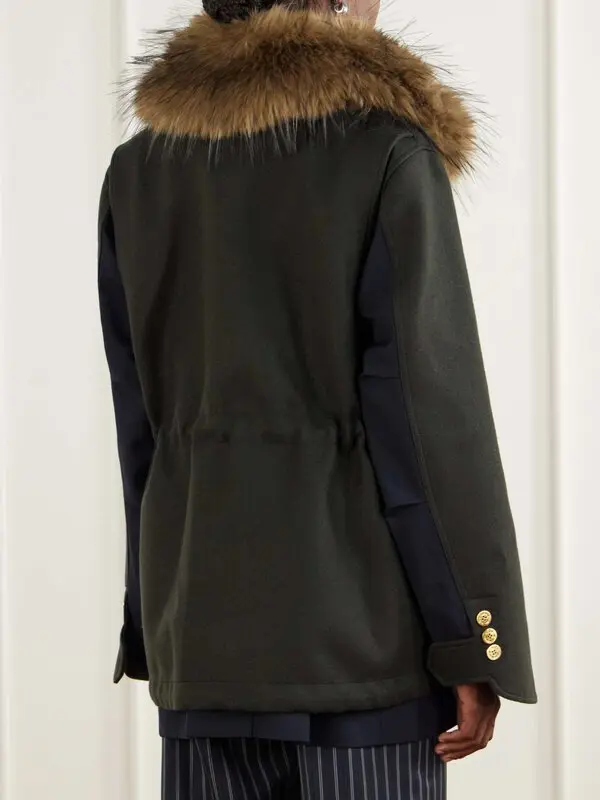 Sacai Layered Wool Coat