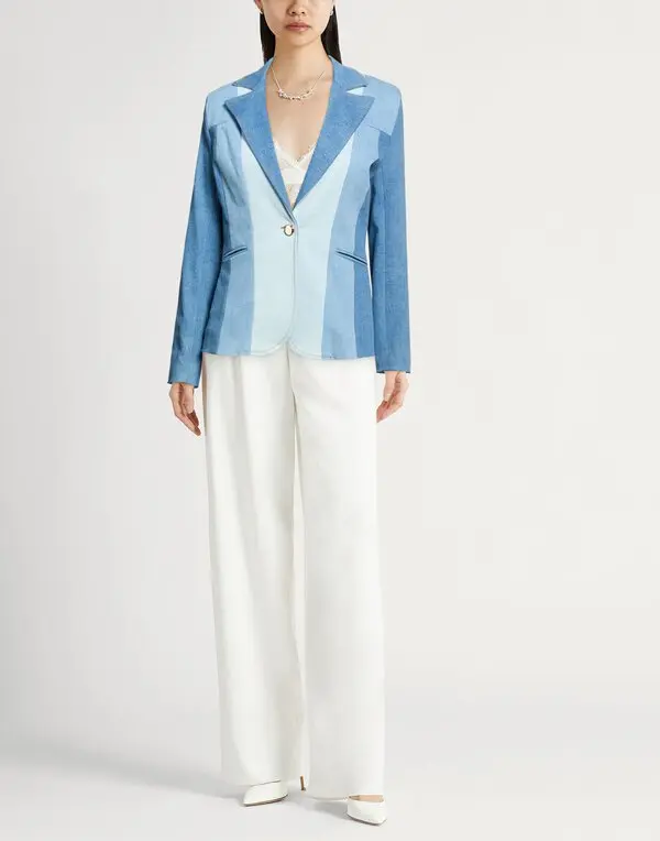 Liu Jo Light Cotton Elastane Single-breasted Blazer