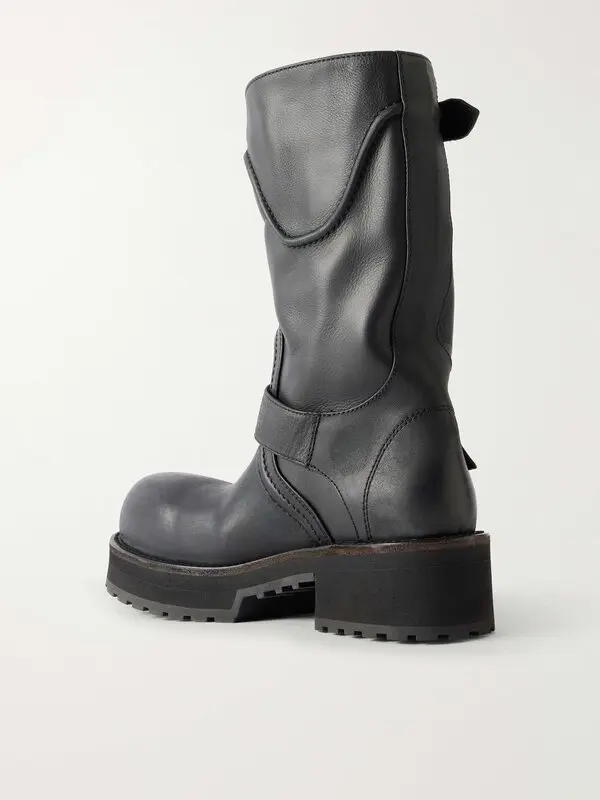 Balenciaga Venom Leather Ankle Boots