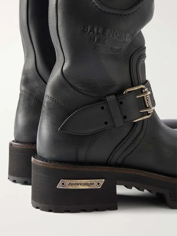 Balenciaga Venom Leather Ankle Boots