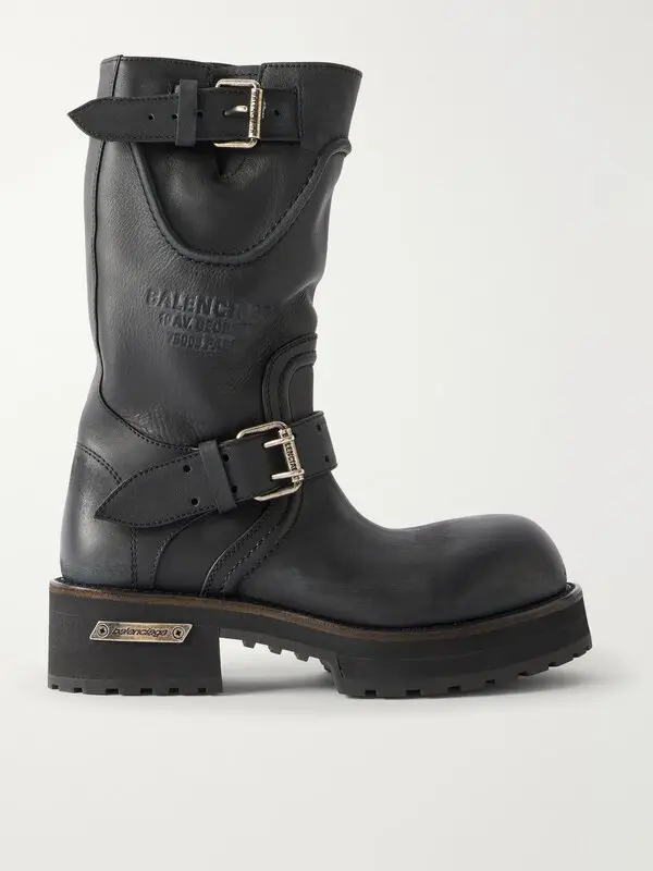 Balenciaga Venom Leather Ankle Boots