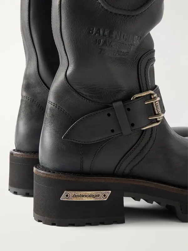 Balenciaga Venom Leather Ankle Boots