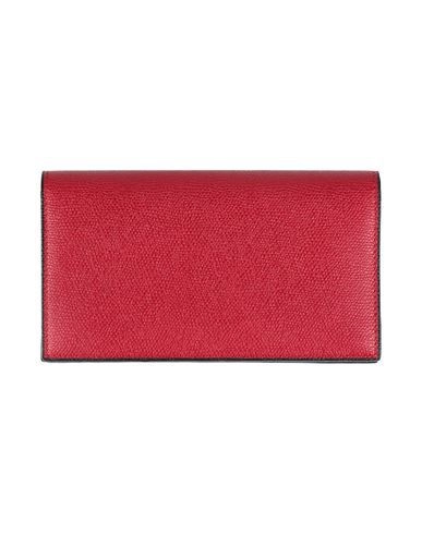 VALEXTRA Wallet Leather - Red