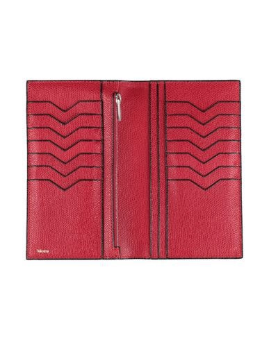 VALEXTRA Wallet Leather - Red