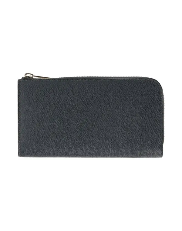 VALEXTRA Wallet Midnight Calfskin