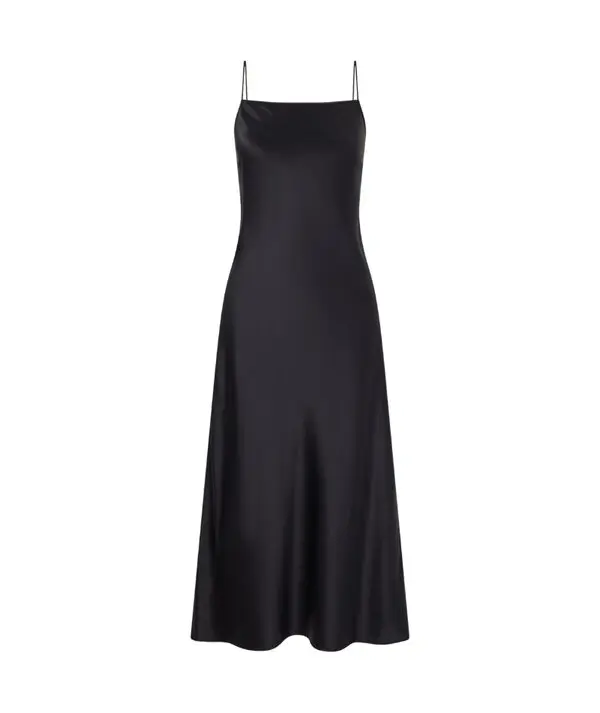 JOSEPH Cloe Silk-satin Maxi Dress - Black