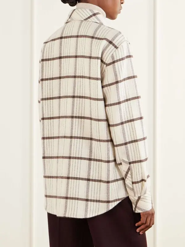 GOD'S TRUE CASHMERE Checked Cashmere Shirt