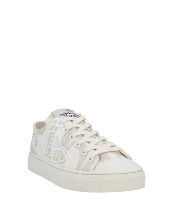 VIVIENNE WESTWOOD Textile Low-top Sneakers With Logo Print