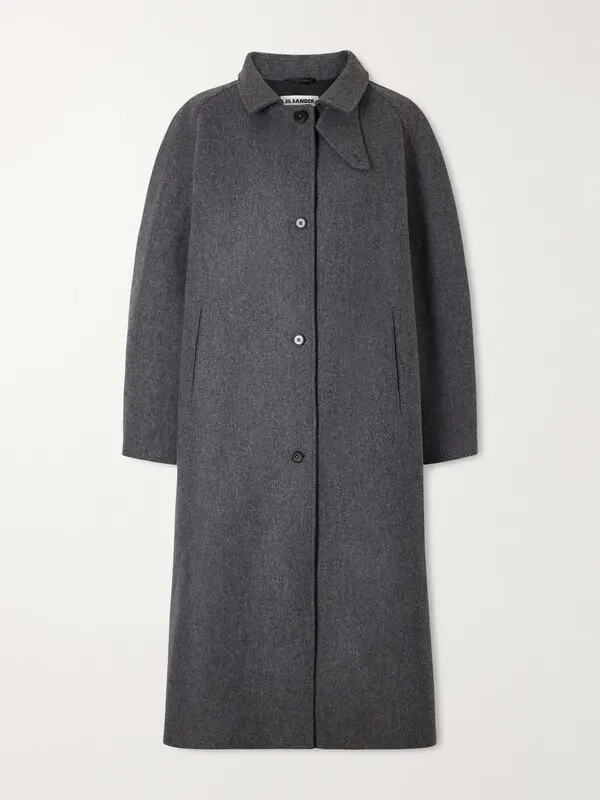 JIL SANDER Wool-blend Coat - Gray