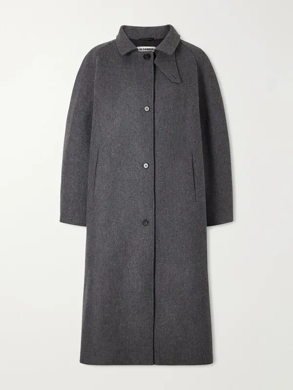 JIL SANDER Wool-blend Coat - Gray