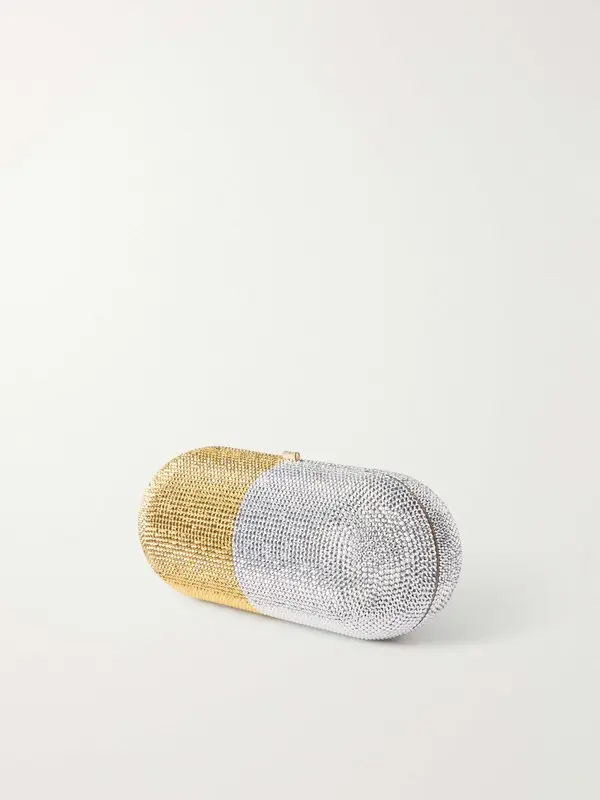 Judith Leiber Fix It Pill Crystal-embellished Clutch
