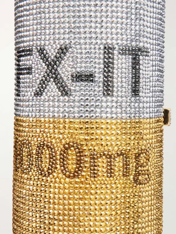 Judith Leiber Fix It Pill Crystal-embellished Clutch