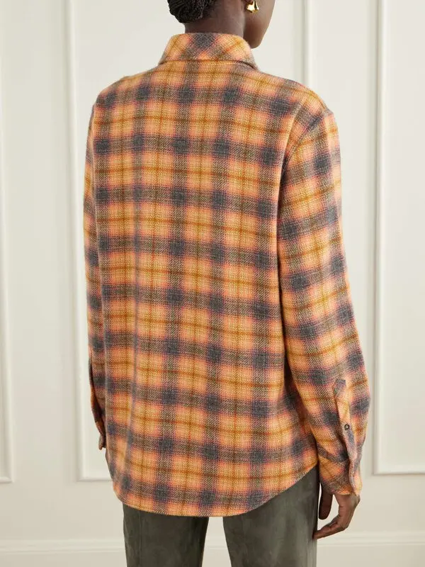 GOD'S TRUE CASHMERE Checked Cashmere Shirt