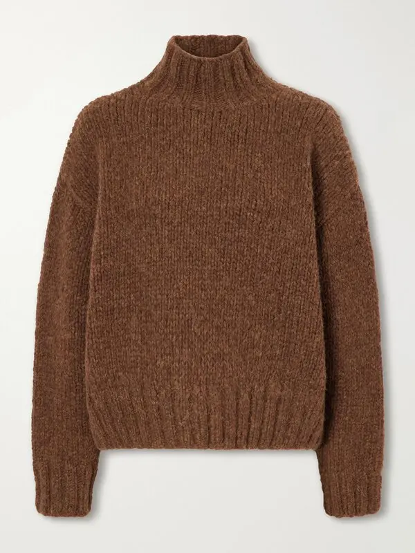 LAUREN MANOOGIAN Alpaca, Merino Wool And Cotton-blend Turtleneck Sweater