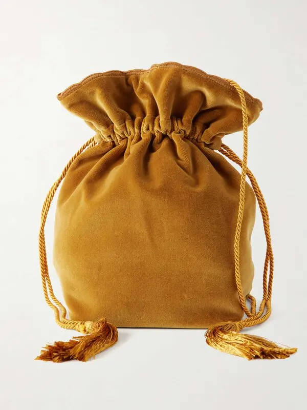 LES VACANCES D'IRINA The Little Velvet Sack Cotton Pouch