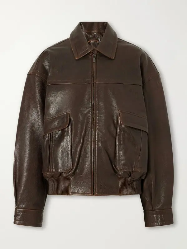 Christopher Esber Leather Zip-up Jacket