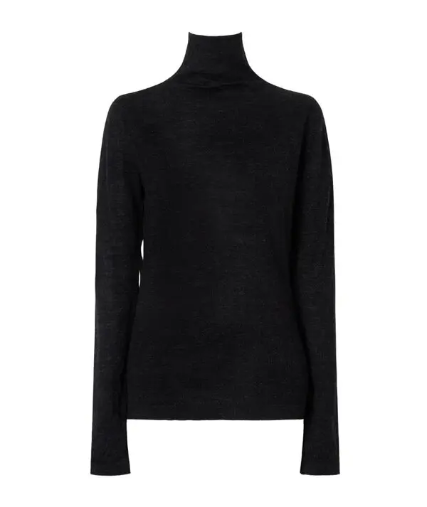 LAUREN MANOOGIAN Merino And Alpaca Wool-blend Turtleneck - Black