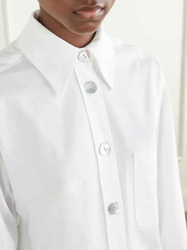 LES VACANCES D’IRINA Les Vacances D'irina Gathered Cotton Shirt