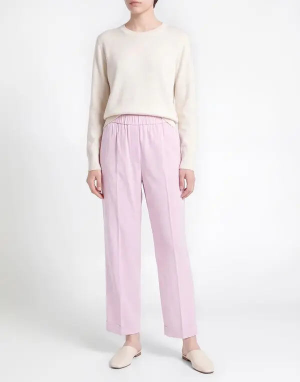 Peserico Pants Lilac Size Viscose, Elastane