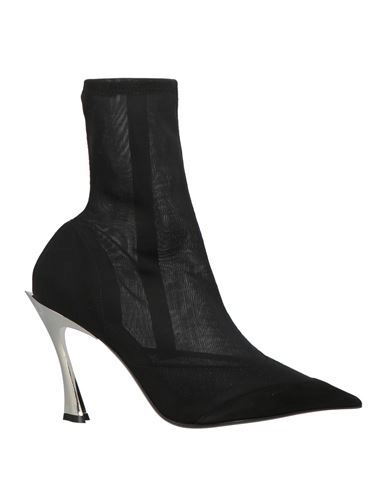 MUGLER Ankle Boots Size Textile Fibers, Leather - Black