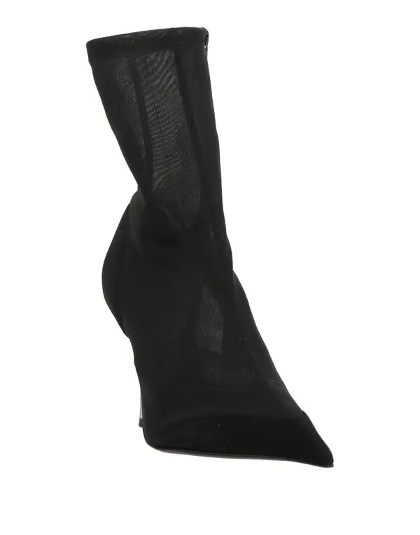 MUGLER Ankle Boots Size Textile Fibers, Leather