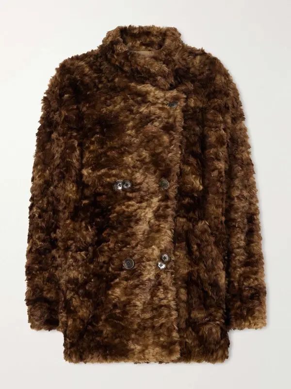 MARANT ETOILE Jya Double-breasted Plush Jacket