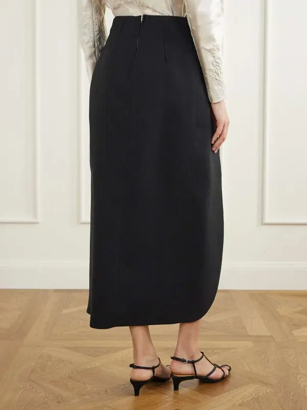 JIL SANDER Wool Midi Skirt